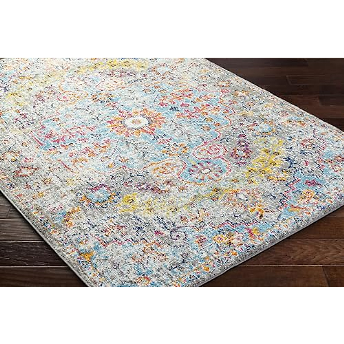 Livabliss Odelia Vintage Bohemian Area Rug,9' x 12'6",Aqua