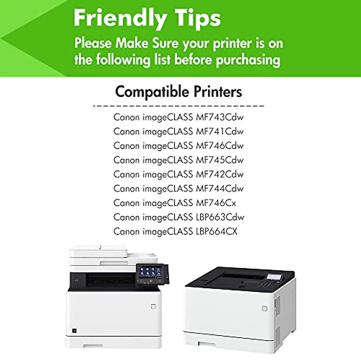 055H 055 MF743Cdw Toner Cartridge High Capacity 4 Pack Compatible Replacement for Canon Cartridge 055 Color ImageCLASS MF743Cdw MF741Cdw MF746Cdw LBP664Cdw Printer Black/Cyan/Magenta/Yellow