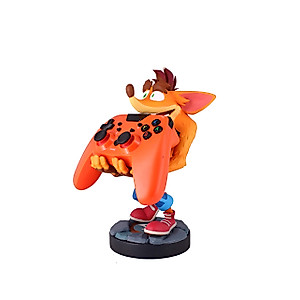 Exquisite Gaming: Crash Bandicoot 4 - Original Mobile Phone & Gaming Controller Holder, Device Stand, Cable Guys, Licensed Figure