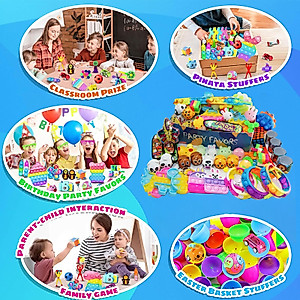 102 PCS Premium Party Favors Toys for Kids,Assortment Mini Pop Fidget it Toys for All Ages Kids,Classroom prizes,Treasure Chest,Prize Box Toys, Goody Bag Fillers,Carnival Prizes for Boys Girls 4-10
