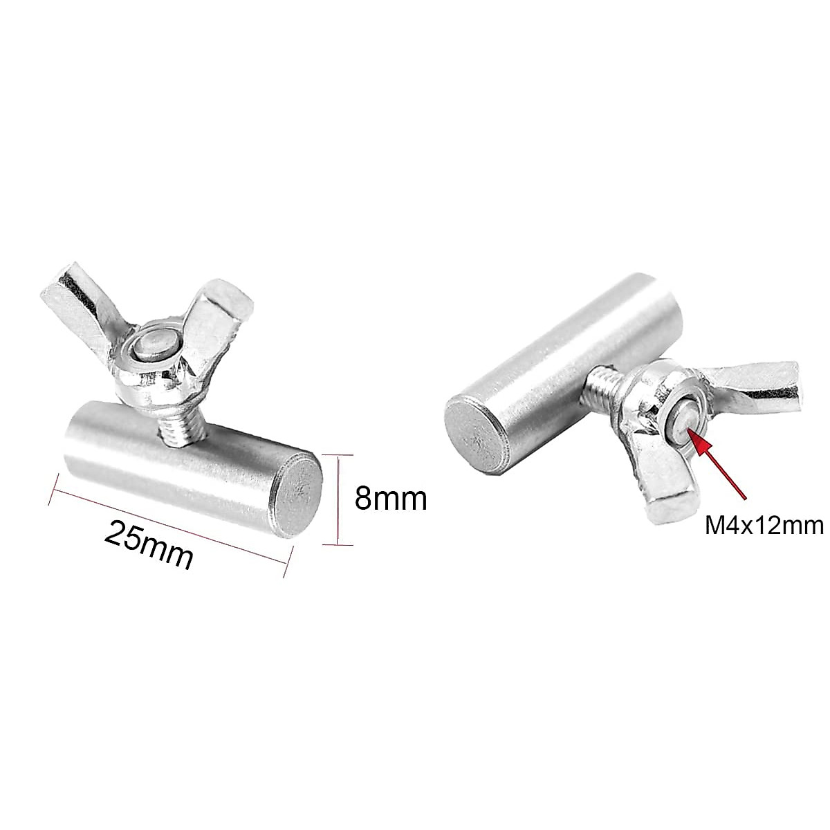 JUTTAUTO Awning Rail Stoppers, 8mm, 304 Stainless Steel - Prevents Awning Movement, Easy Install, Multipurpose for Campervan, Motorhome, Boat