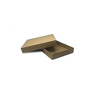 Brown Cardboard Kraft Apparel Decorative Gift Boxes with Lids for Clothing and Gifts, 11x8.5x1.75 (5 Pack) | MagicWater Supply