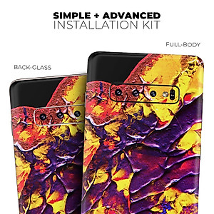 DesignSkinz Liquid Abstract Paint V32 Protective Vinyl Decal Wrap Skin Cover Compatible with The Samsung Galaxy S20 (Screen Trim & Back Glass Skin)