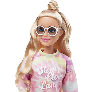Barbie Signature Stoney Clover Lane Doll Wearing Tie-Dye Loungewear & Duffle Bag