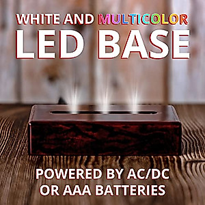 3D Laser Gifts Personalized Gift for Mom, Unique Home Decor, Custom Laser Etched Glass | Birthday, Anniversary, Wedding, Mother’s Day, Father’s Day, Christmas, Holiday | 3D Photo Crystal Rectangle