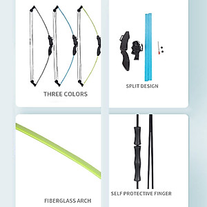SOPOHER Archery Bow and Arrow Set for Kids 8-12 Teens Youth Compound Bow Beginner Hunting Shooting Gift Left and Right Hand with Full Accessories Kits (Green)