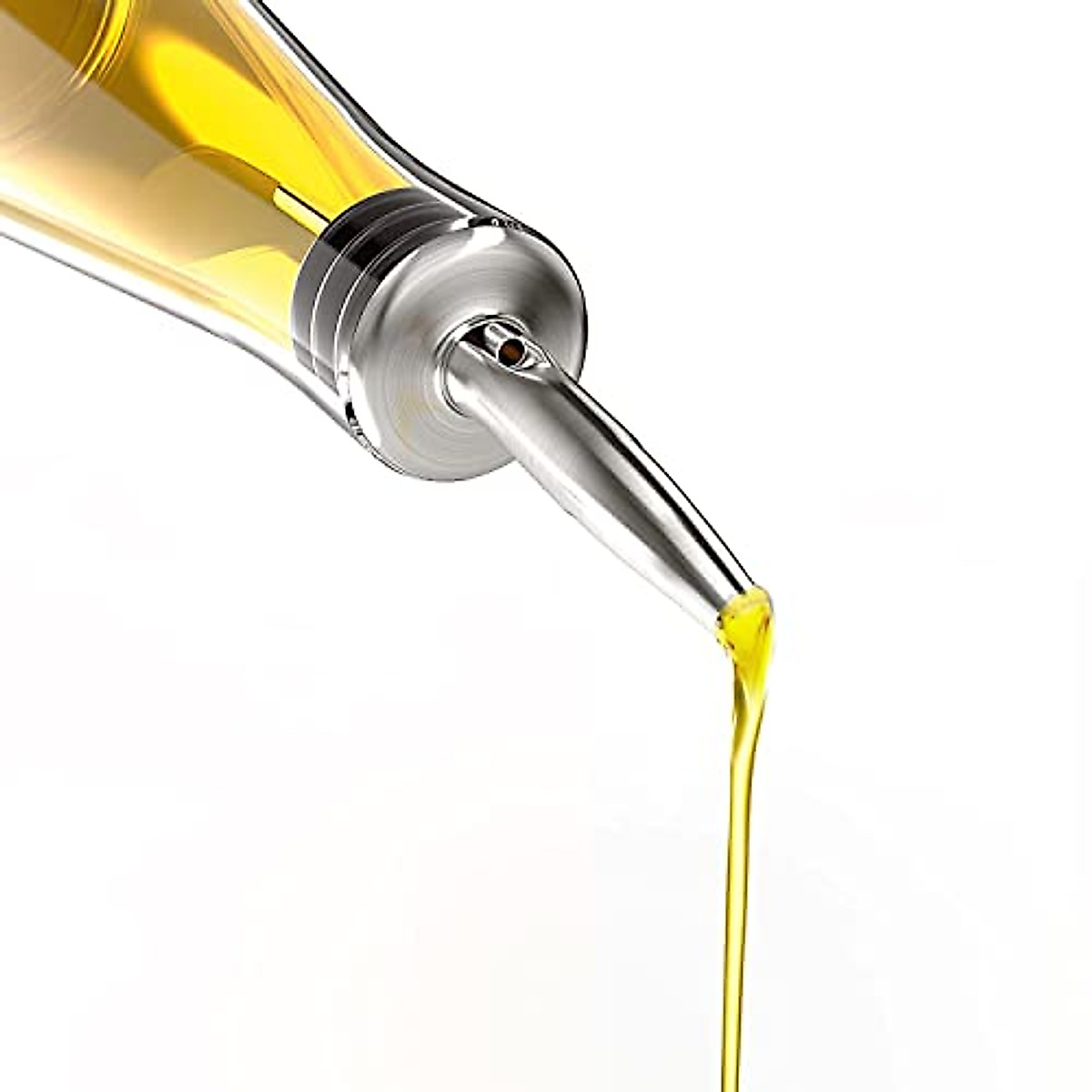 2 Pcs Oil Spout Liquor Pourers Bottle Spout Speed Pourer Olive Oil and Vinegar Stopper Spout for About 3/4" Bottle Mouth, with Dust Caps