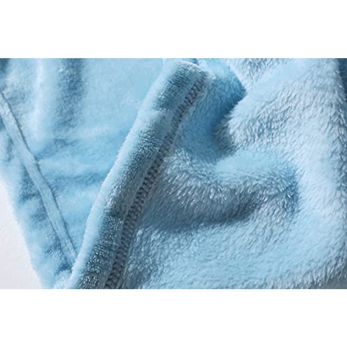 Flannel Fleece Throw Blanket for Couch Bed or Sofa Lightweight Super Soft for All Season (Sky Blue,50x60inch)