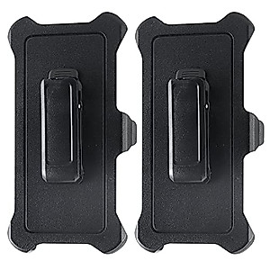[2 Pack] iPhone 13 Pro Max (6.7") “ONLY” Replacement Belt-Clip Holster Compatible with Otterbox Defender Series Case