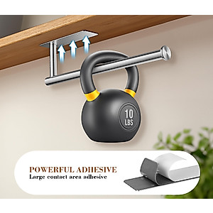 Paper Towel Holder Under Cabinet, Sliver Drilling or Self Adhesive Paper Towel Holder, Paper Towel Roll Rack, SUS304 Stainless Steel Under Counter Paper Towel Holder for Kitchen, Pantry, Bathroom