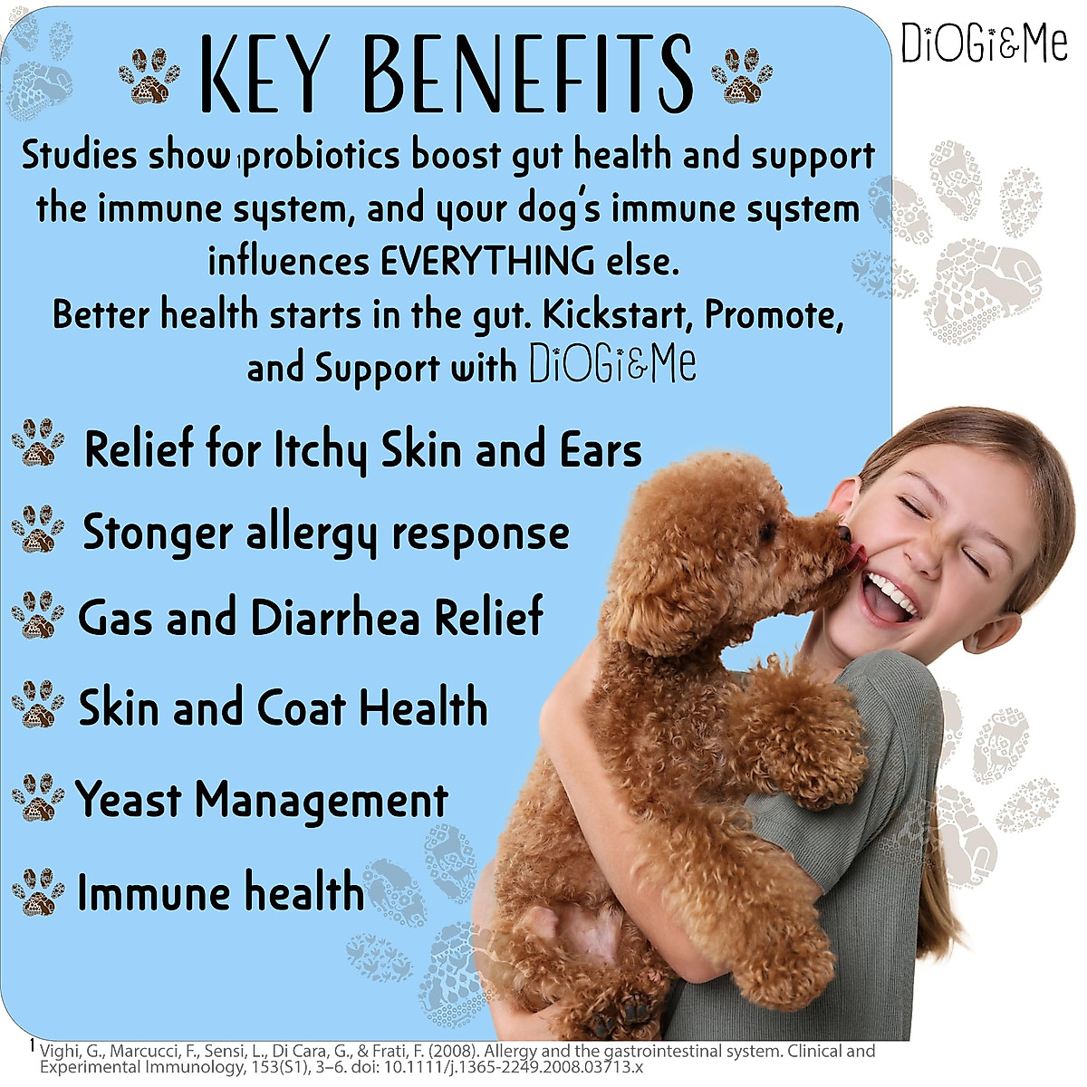 DiOGi and Me Probiotics for Dogs - Digestive Enzymes for Gut Flora, Caprophagia, Diarrhea & Bowel Support - Clinically Studied DE111 - Dog Supplement Soft Chew for Pet Immune System