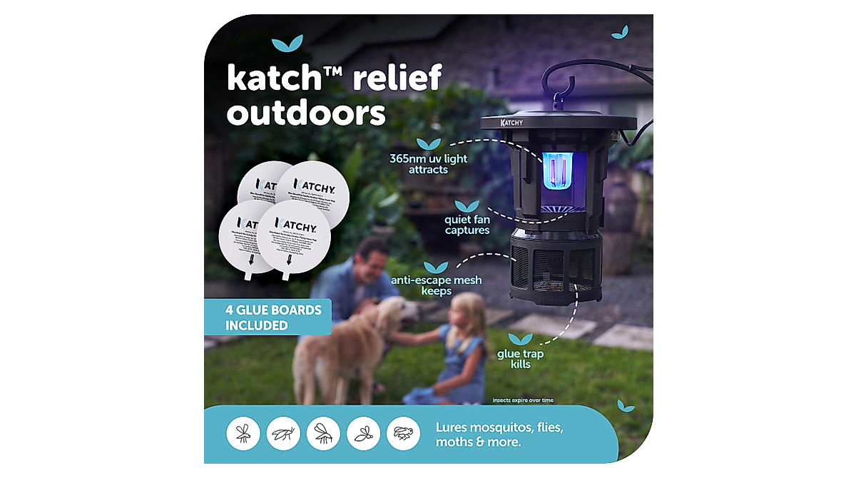 KATCHY Outdoor Insect Trap with Wall-Mounted Bracket - Non-Zapper Traps ...