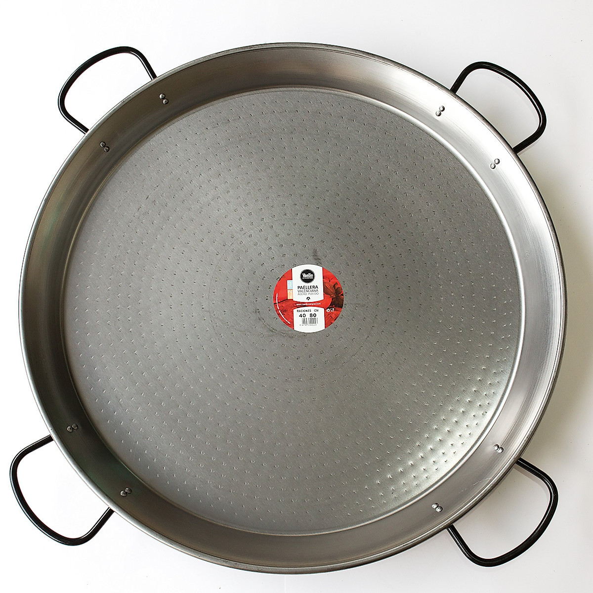 Spanish Paella Kit with Gas Burner & Polished Steel Pan - 32 inch (80 cm) up to 40 servings