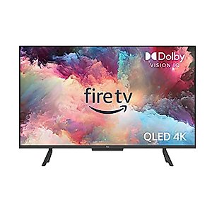 All-new Amazon Fire TV 43" Omni QLED Series 4K UHD smart TV, Dolby Vision IQ, hands-free with Alexa