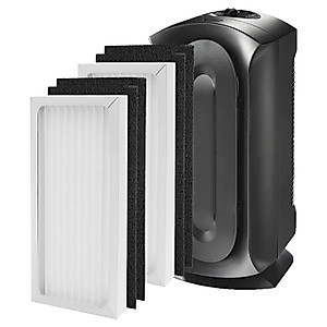 Ximoon 04383 TrueAir Filters Replacement Hamilton Beach 04384/04385 / 04386 True Air Purifier Part 990051000, Include 2 HEPA Filters & 4 Carbon Filters - 2 Sets