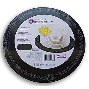 Wilton 10 Inch Cake Boards for 8 or 9 Inch Cakes - 3 Count