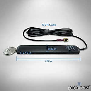 Proxicast 4G / 5G 3.5 dBi Omni-Directional Adhesive Mount Low Profile Flat Antenna Compatible with Cisco, Cradlepoint, Digi, MoFi, Pepwave, Sierra Wireless and Many Others (ANT-110-001-2PK)