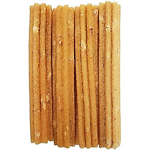Himalayan Dog Chew Churro Yak Cheese Dog Chews, 100% Natural, Long Lasting, Gluten Free, Healthy & Safe Dog Treats, Lactose & Grain Free, Protein Rich, Real Peanut Butter Flavor, 4 Churros Per Pouch