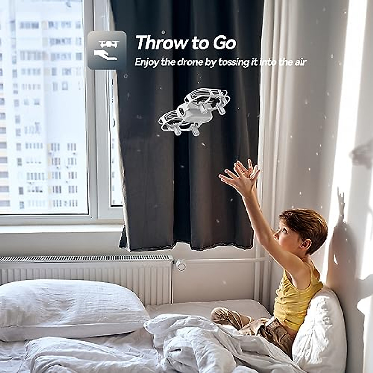 DEERC D11 Drone for Kids, Kids Drone with Circle Fly, 3D Flips, 3 Speeds, and 2 Rechargeable Batteries for 16 mins, Gifts Toys for Boys and Girls