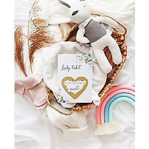 Joli Coon Pregnancy announcement scratch card - You are going to be an aunt - Baby announcement with envelope - Eucalyptus