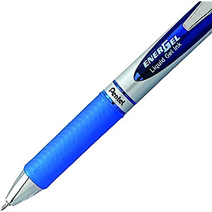Pentel Energel 0.3 MM Ultra Fine Rtx Retractable Liquid Gel Pen - Needle Tip - 6 Pack Of 3 Black Ink & 3 Blue Ink Deluxe Pens