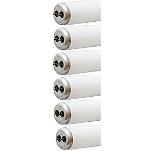 GE Kitchen & Bath Light Bulbs, T12 Tube Lights, 20 Watt, Medium Bi-Pin Base (6 Pack)