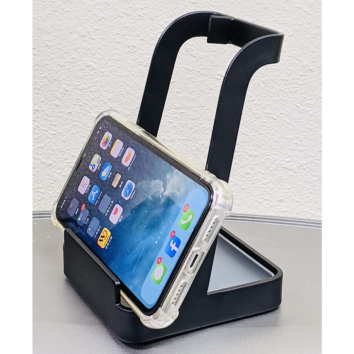 Kitchen utensil and iPad holder, Pot lid stand holder spoon rest, Kitchen tools silicone spoon holder, Metal pot lid holder tower ladle holder, Cooking Utensil Rest- Black