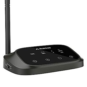 Avantree RC500 Long Range Bluetooth Receiver for Home Stereo and Old AV Receiver, aptX Low Latency, Digital Optical AUX RCA Supported, Voice Prompt, Wireless Audio Adapter for Wired Vintage Speakers
