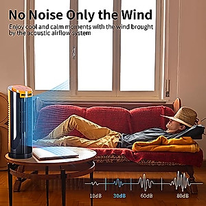 WESTTREE Tower Fan, Oscillating Fan with Remote Control,Portable Small Desk Fan Oscillating Fan for Indoors with 3 Speed,3 Mode,12H Timer, Personal Quiet Cooling Floor Fan Tower Fan for Bedroom Office