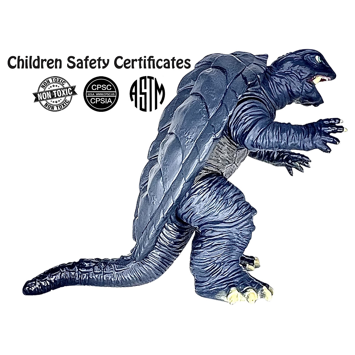 TwCare Gamera Figure 1995, Godzilla Toy Action Figure: King of The Monsters, Movie Series Movable Joints Soft Vinyl, Travel Bag