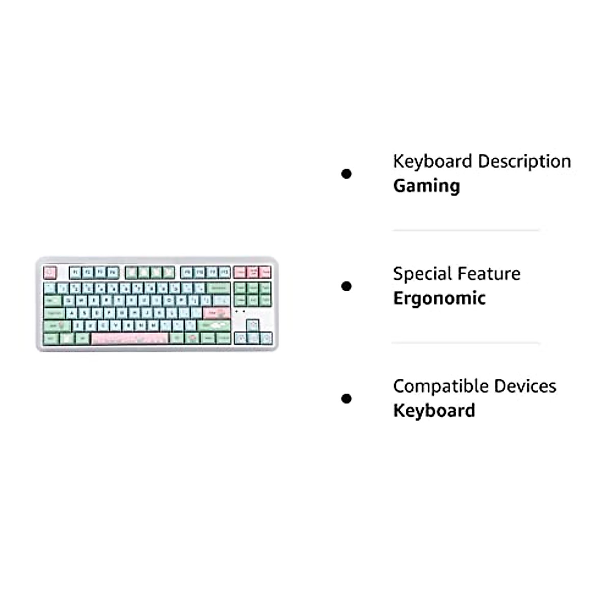 EPOMAKER Alice’s Adventure 156 Keys Cherry Profile PBT Dye Sublimation Keycaps Set for Mechanical Gaming Keyboard, Compatible with Cherry Gateron Kailh Otemu MX Structure