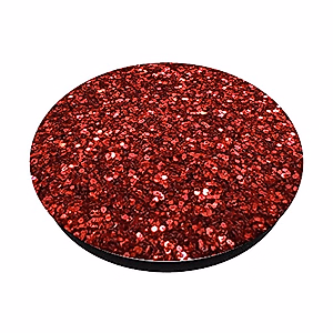 Beautiful Red-Foil-Confetti PopSockets PopGrip: Swappable Grip for Phones & Tablets