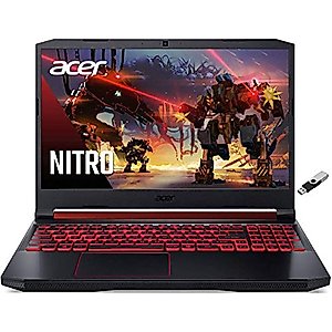 Acer Newest AN515 Nitro 5 Gaming Laptop, 15.6" FHD 144 Hz IPS, 10th Intel Core i5-10300H, NVIDIA 4GB RTX 3050, 32GB DDR4, 1TB SSD, Wi-Fi 6, Backlit KB, Windows 11 Pro, COU 32GB USB