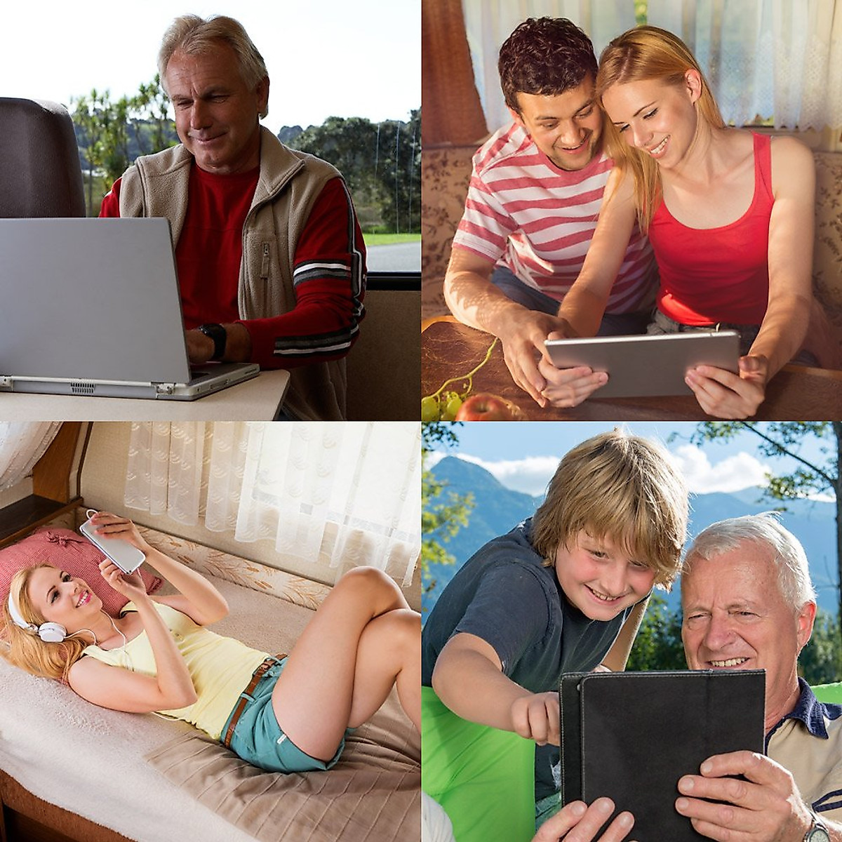 Winegard WF-3000 White ConnecT WF1 WiFi Extender (Secure RV Internet, 3x High Performance Antennas, RV WiFi Booster (White Outdoor Unit))