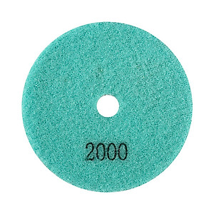 Diamond Polishing Pads, Wet Dry Polish Pad Grinding Disc Burnishing Grit Granite Sanding Tools Marble Backer Repair Kit for Buffer Polisher Machine Wheel Sander Rock Grinder Concrete Stone Floor(2000)