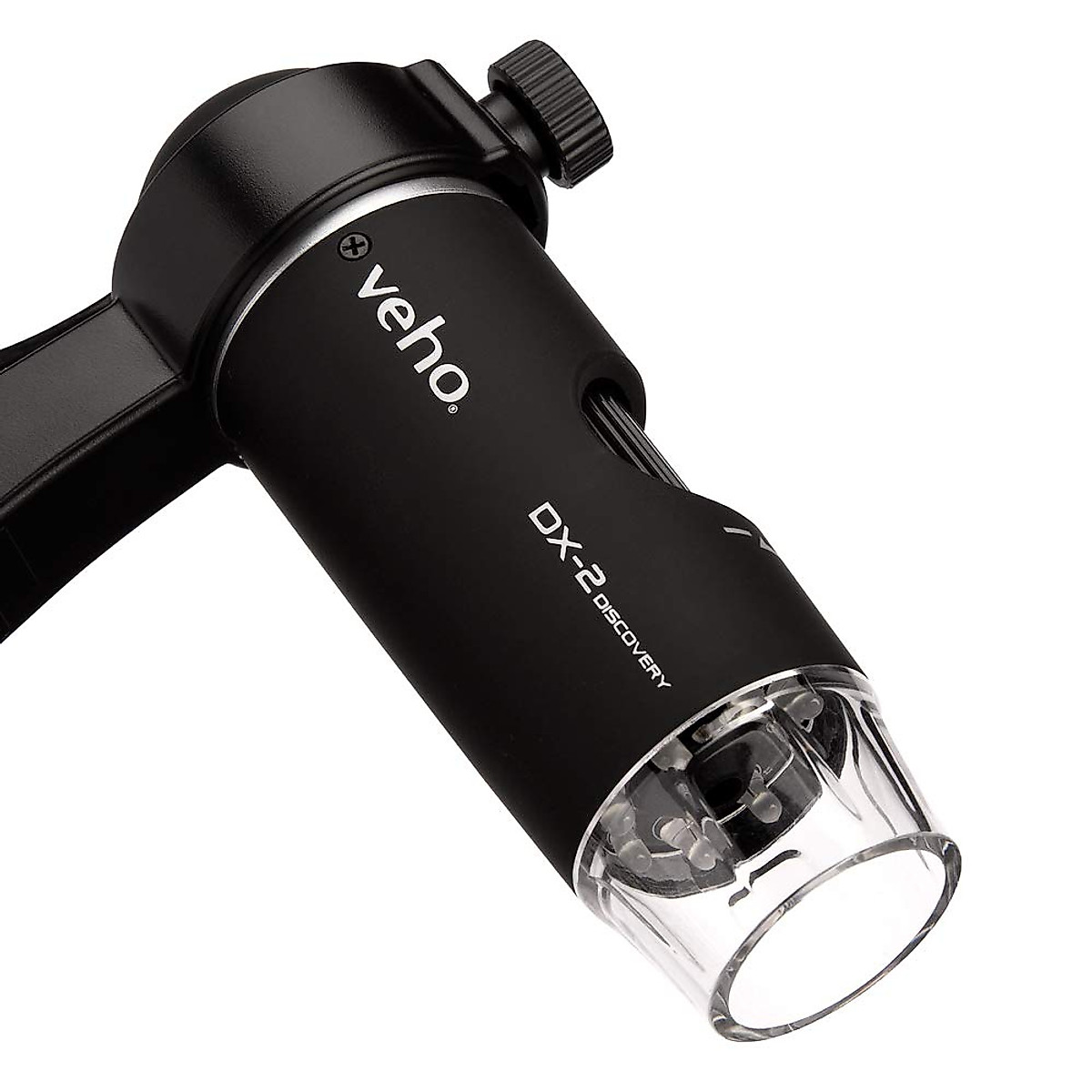 Veho Discovery DX-2 USB Digital Microscope | 5 Mega Pixels | x300 Magnification | Photo/Video Capture & Recording | Up to 2592 x 1944 Resolution | 8 LED's | Adjustable Stand (VMS-007-DX2)