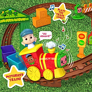 CoComelon All Aboard Music Train, Toy Figures & Playsets, Officially Licensed Kids Toys for Ages 18 Month by Just Play