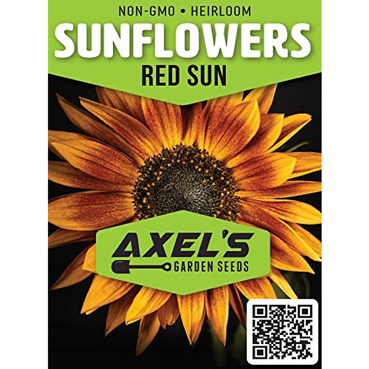 Sunflower Seeds for Planting - Grow Unique Sun Flowers in Your Garden - 25 Non GMO Heirloom Seeds - Full Planting Instructions for Easy to Grow Red Sun Sunflowers - Great Gardening Gifts (1 Packet)