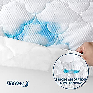 Toddler Travel Kids Air Mattress Pad Sheet Protector Waterproof, Compatible with hiccapop Inflatable Toddler Travel Bed or Sleepah/EnerPlex Inflatable Toddler Travel Bed