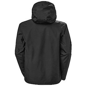 Helly Hansen Men's Seven J Waterproof Windproof Breathable Rain Jacket, 992 Black, XXXXX-Large