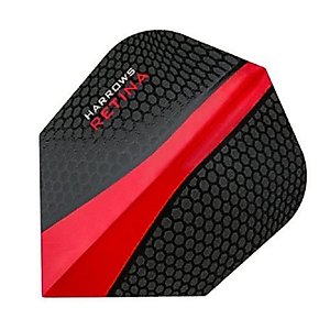 US Darts Harrows Retina RED Standard Dart Flights 3 Sets (9 Flights) - 100 Micron