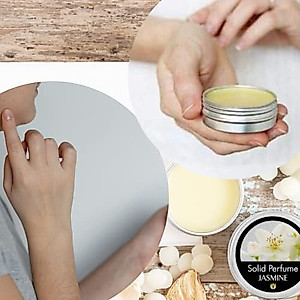 Flowerland Solid Perfume - Portable Pocket Balm Perfume Perfect for Travel Use - Natural Fragrance Parfum for Men and Women - Natural & Vegan - Jasmine (30ml)