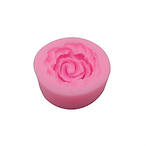 HengKe 2 Piece 3d Flower Bloom Rose Shape Silicone Molds for Cupcake Dessert Chocolate Jelly Cookie Decor, Jewelry, Pastry, Chocolate,Handmade Soap Mould Candy Making