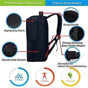 Waroost Teens Venom Canvas Daypack,Durable Graphic Knapsack Multifunction Waterproof Bookbag for Students