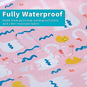 Baby Noah 3 Pcs Short Sleeved Bib - Baby and Toddler Smock Bibs for Boys and Girls - Waterproof Bib with Pocket| 6-36 Months