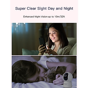 ARETI 5ghz WiFi Security Camera Indoor, 4MP Plug-in Pet Dog Camera with Phone App, Baby Home Cam 2.4G/5G Dual-Band, AI Motion Detection, Auto Tracking, 2-Way Talk, Night Vision, Works with Alexa 2PC