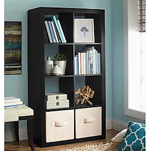 Better Homes and Gardens 8-Cube Organizer, Solid Black