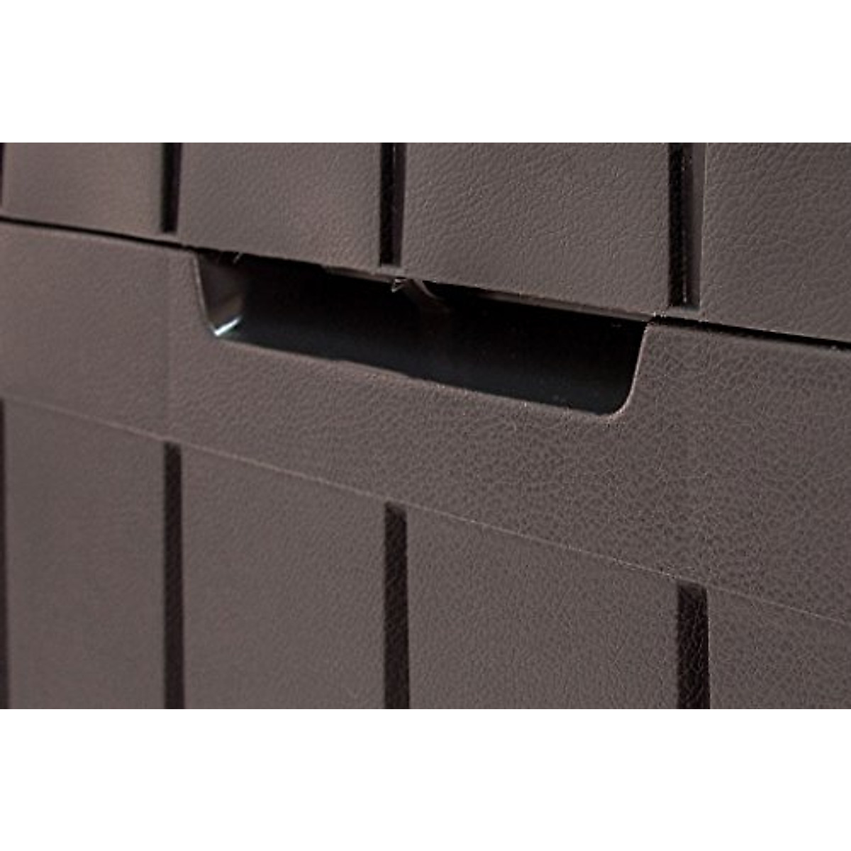 Keter Marvel Plus 71 Gallon Resin Outdoor Box for Patio Furniture Cushion Storage, Brown