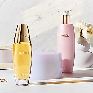 Estée Lauder Beautiful Perfumed Body Powder with Notes of Rose, Lily, Tuberose & Orange Flower, 3.53 Ounce