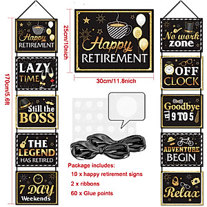 Retirement Party Decorations Happy Retirement Banner The Legend Has Retired Yard Sign Retirement Party Suppliers Hanging Cards Decorating Kit